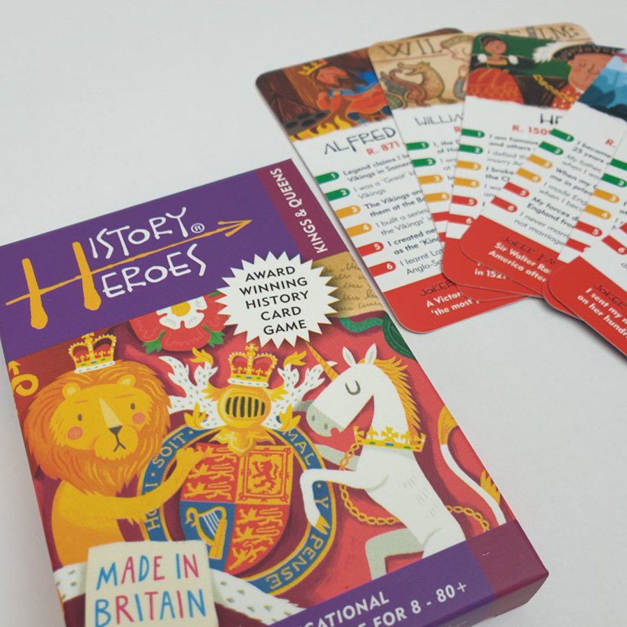 History Heroes Kings & Queens Card Game - History Heroes